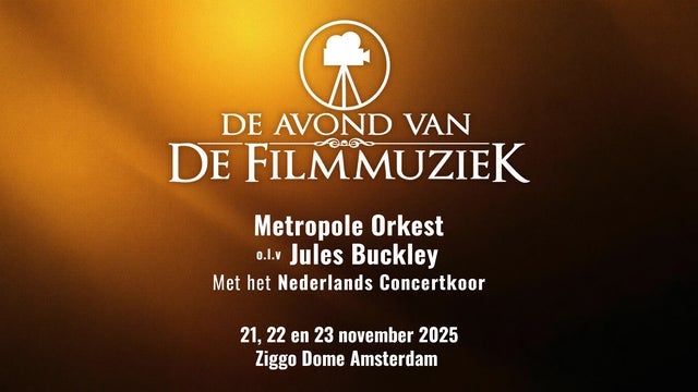 Avond van De Filmmuziek 2025 in Ziggo Dome, Amsterdam 23/11/2025 - Aticket | Koop kaartjes