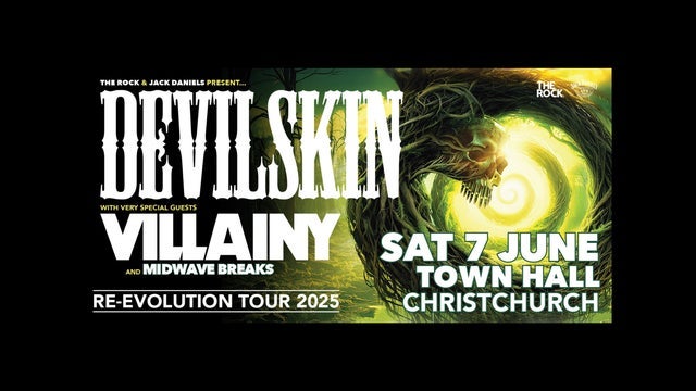 Devilskin RE-EVOLUTION Tour in Christchurch Town Hall 07/06/2025 - Aticket | Buy tickets