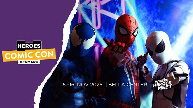 Comic Con Denmark 15.-16. Nov 2025 i Bella Arena, København S 15/11/2025 - Aticket | Køb billetter