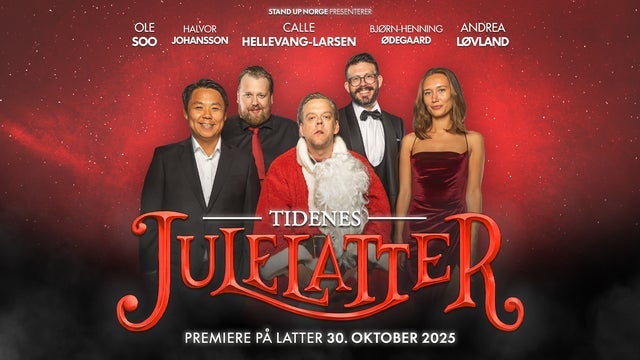 Julelatter 2025 på Latter, Oslo 18/12/2025 - Aticket | Kjøpe billetter