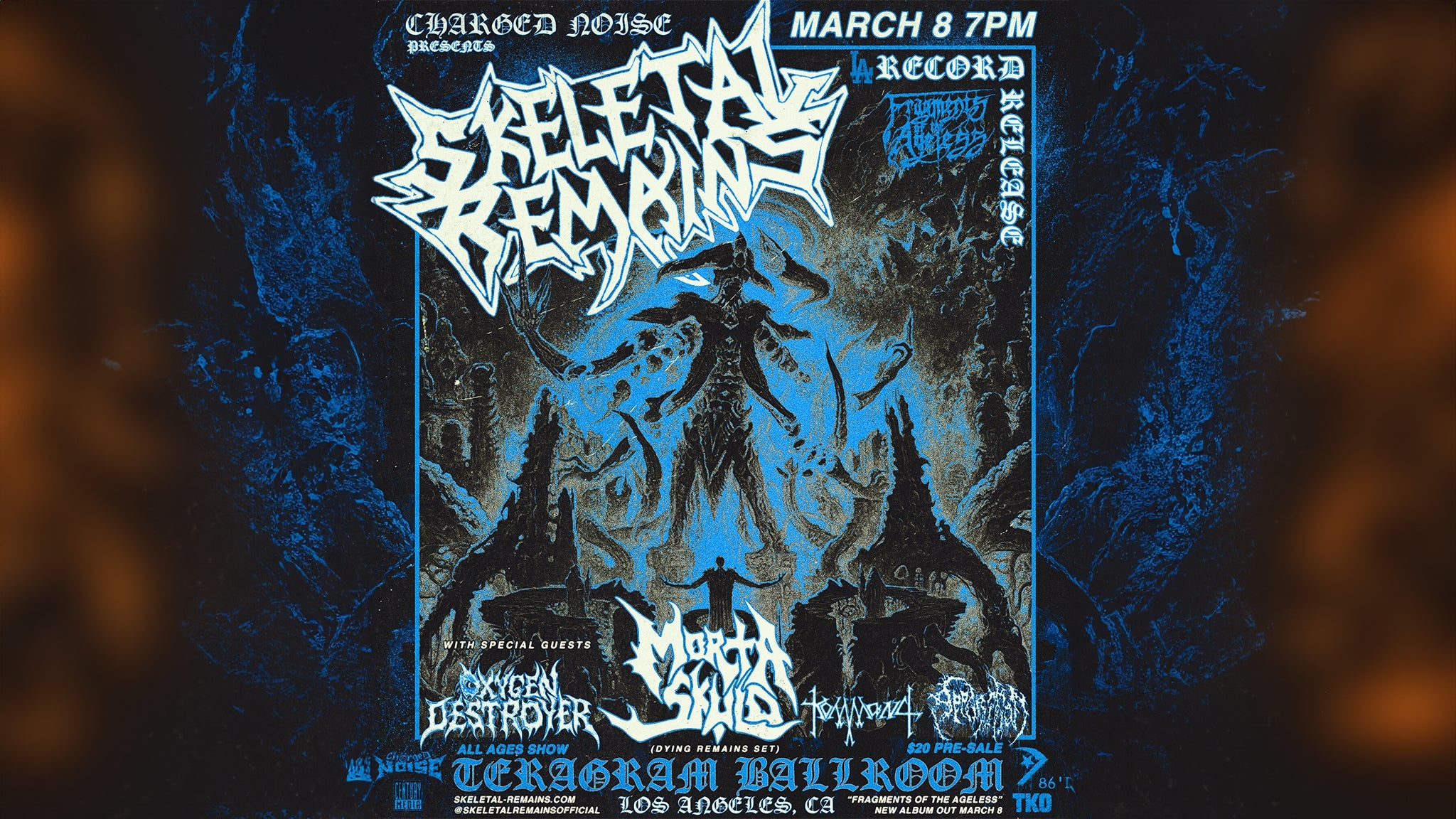 Skeletal Remains Los Angeles: Tickets, Presale Passwords - BoxOfficeHero