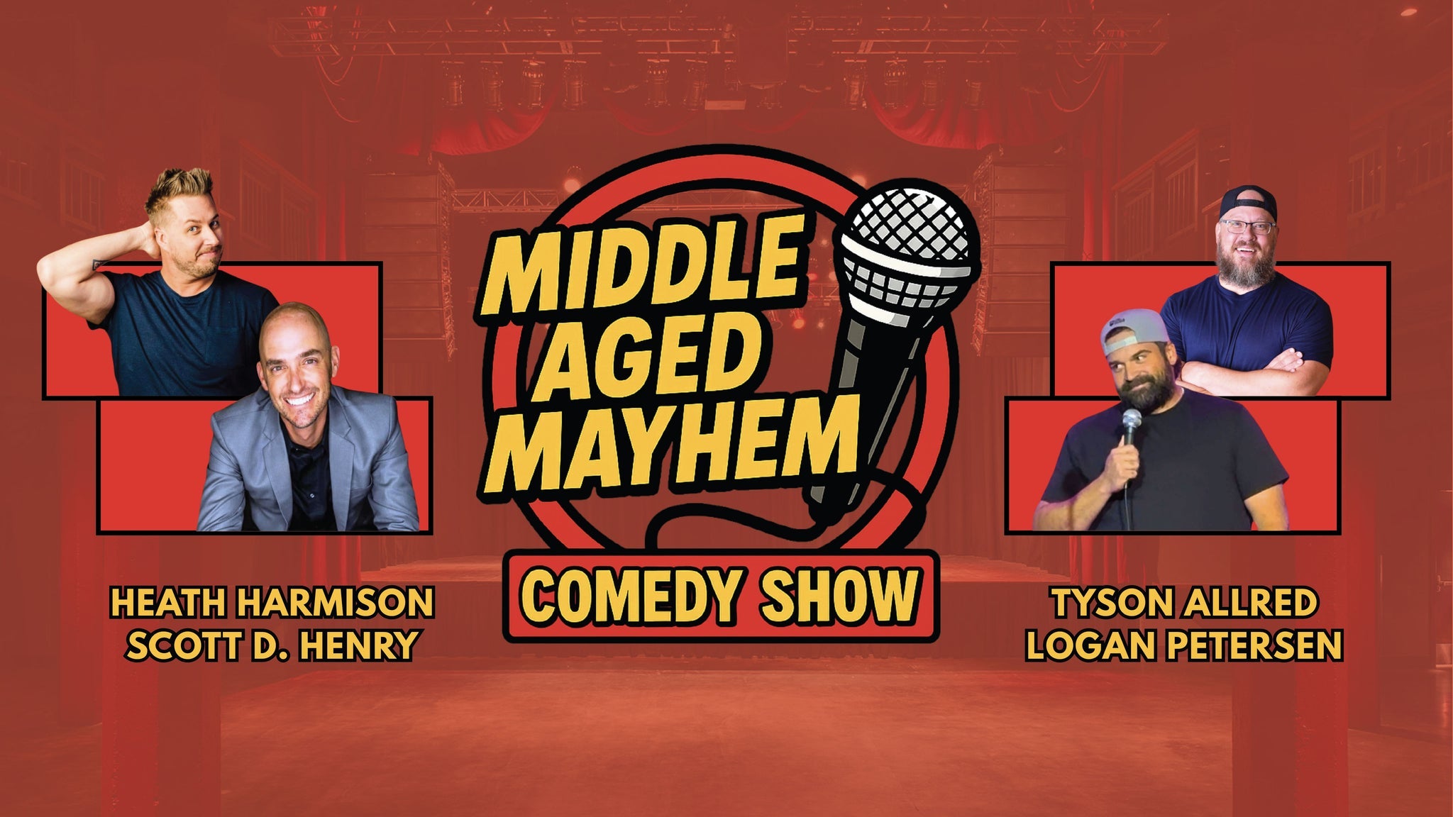 Middle Aged Mayhem Comedy Show at The Depot on SUN Jan 18, 2026 at 5:00 ...