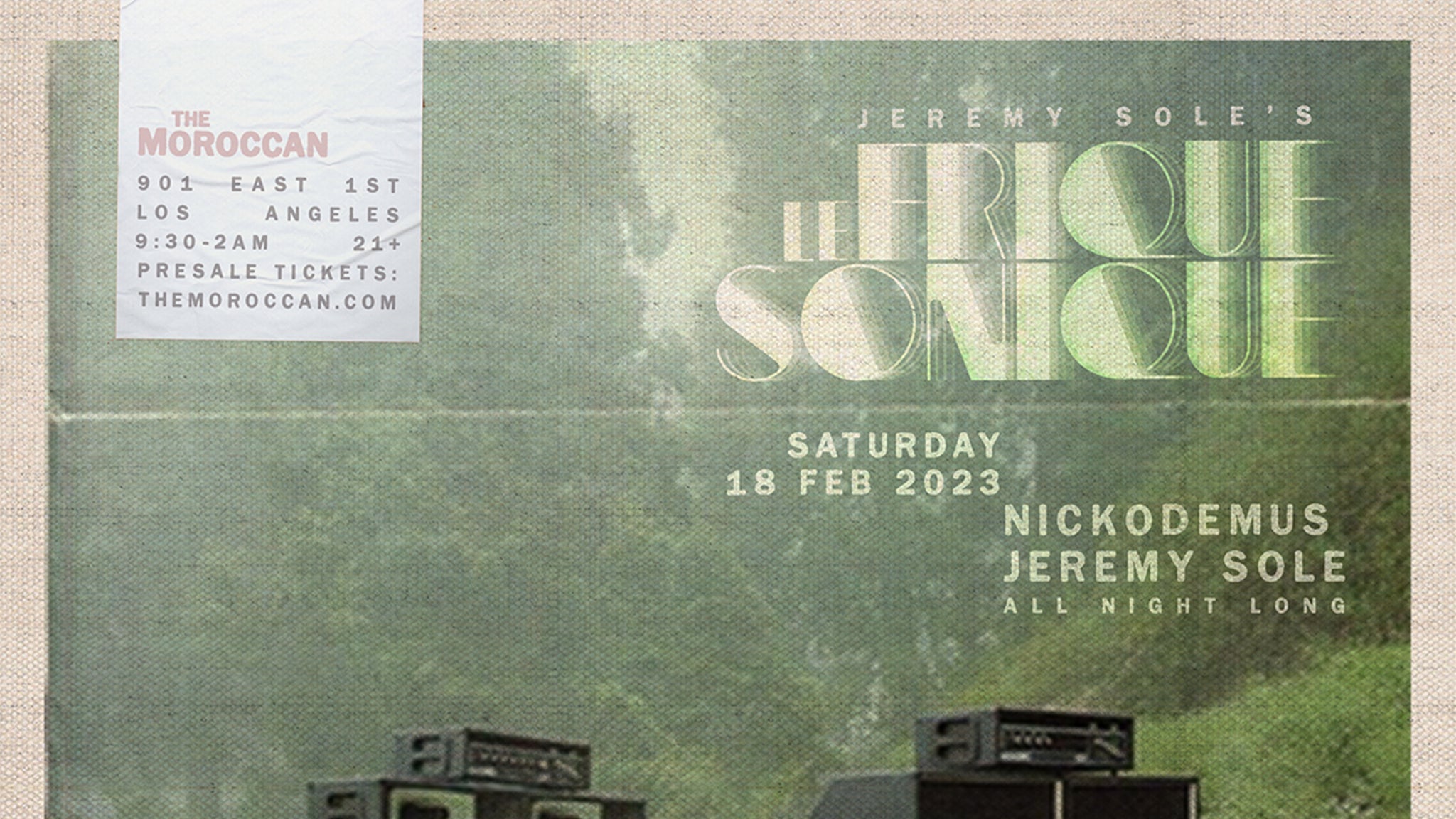 Jeremy Sole Presents: LE FRIQUE SONIQUE | Schedulesite