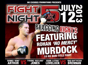 No Excuses Promotions Tickets | Boxing Tickets | Ticketmaster AU