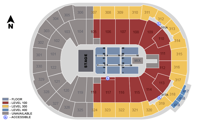 Portland Seating Charts