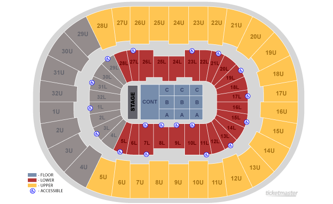 Seating Chart. Official Ticketmaster site