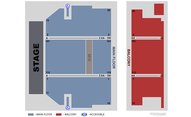 Seating Chart. Official Ticketmaster site