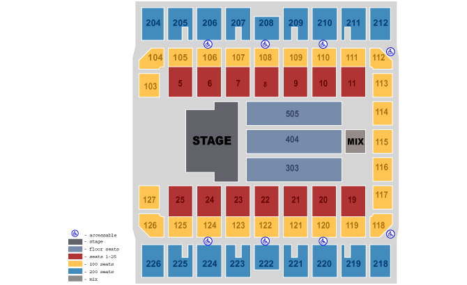 Seating Chart. Official Ticketmaster site