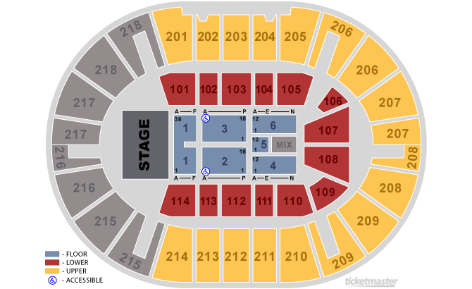 Seating Chart. Official Ticketmaster site