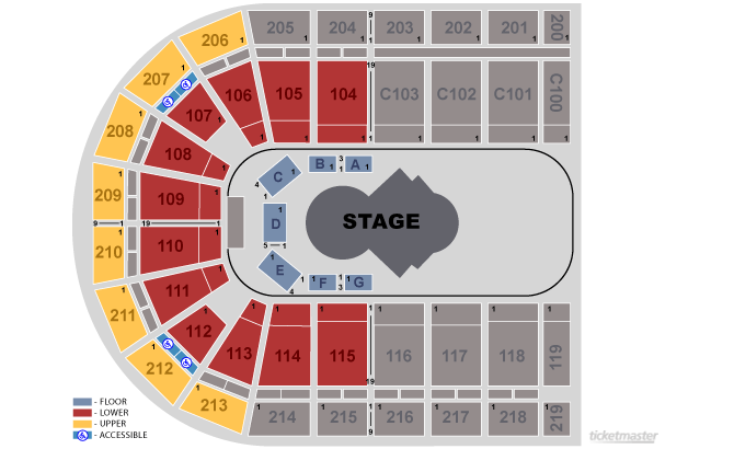 Seating Chart. Official Ticketmaster site