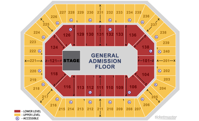 Seating Chart. Official Ticketmaster site