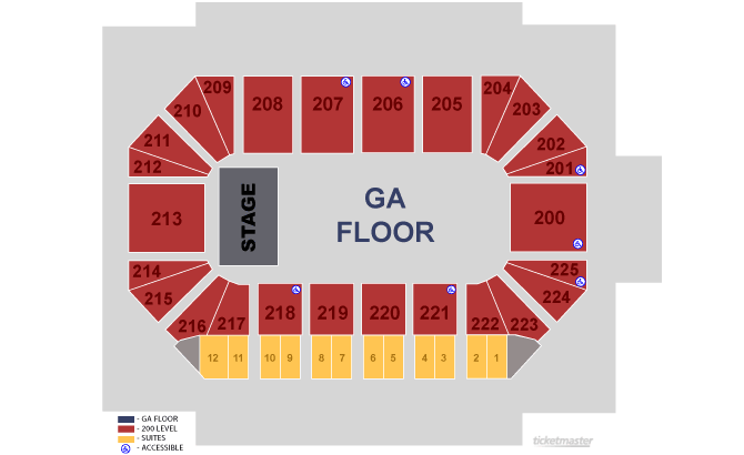 Seating Chart. Official Ticketmaster site