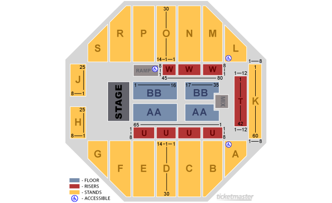 Seating Chart. Official Ticketmaster site
