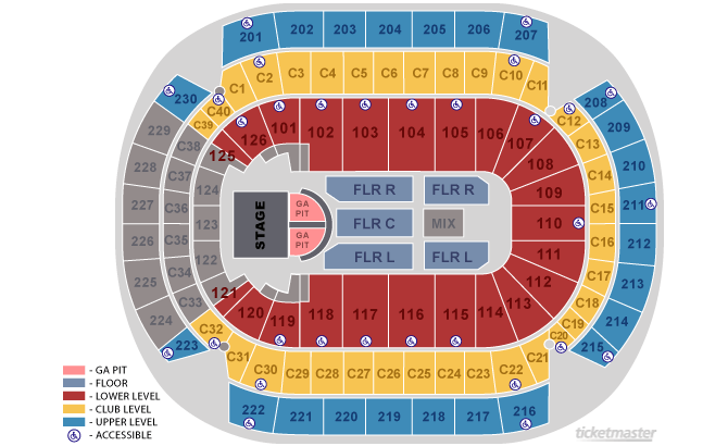 Seating Chart. Official Ticketmaster site