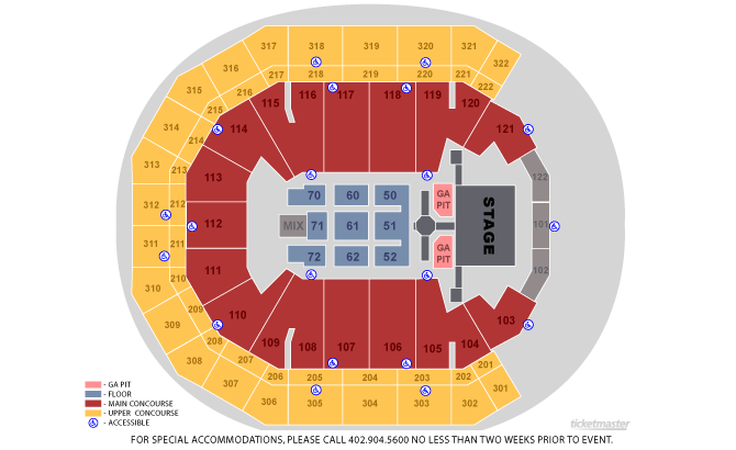 Seating Chart. Official Ticketmaster site
