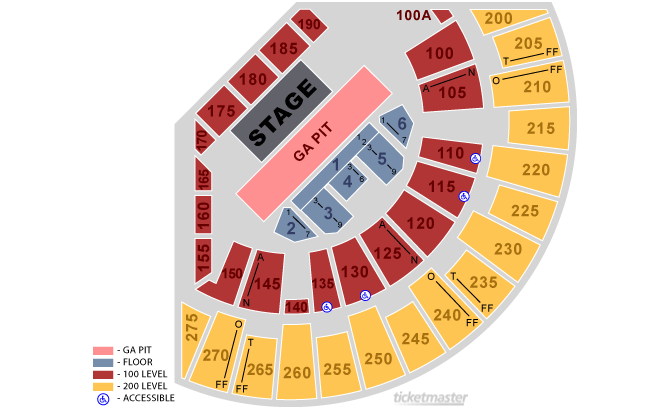 Seating Chart. Official Ticketmaster site
