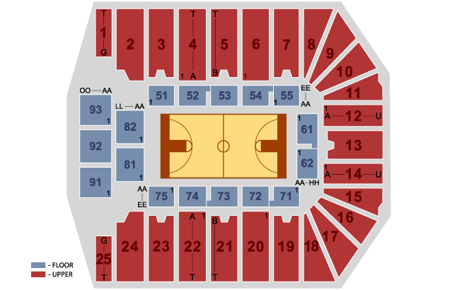 Seating Chart. Official Ticketmaster site