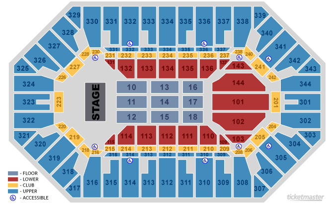 Seating Chart. Official Ticketmaster site