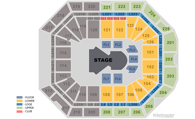 Seating Chart. Official Ticketmaster site