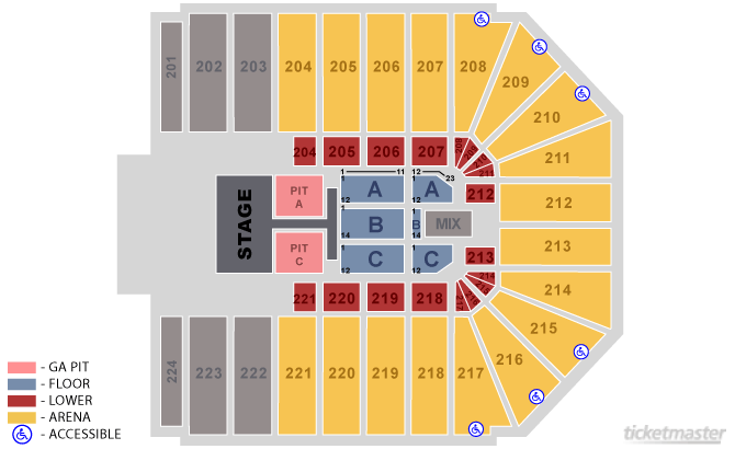 Seating Chart. Official Ticketmaster site