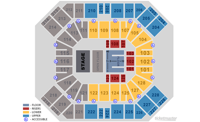 Seating Chart. Official Ticketmaster site