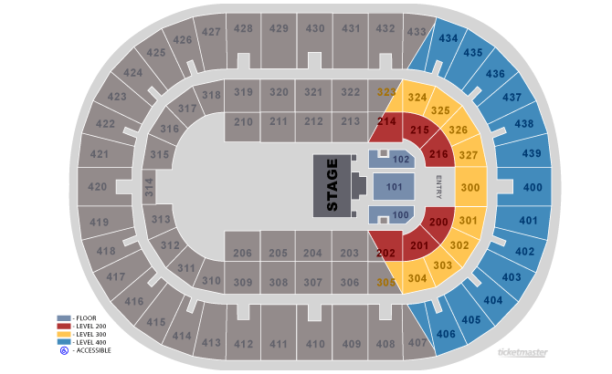 Seating Chart. Official Ticketmaster site