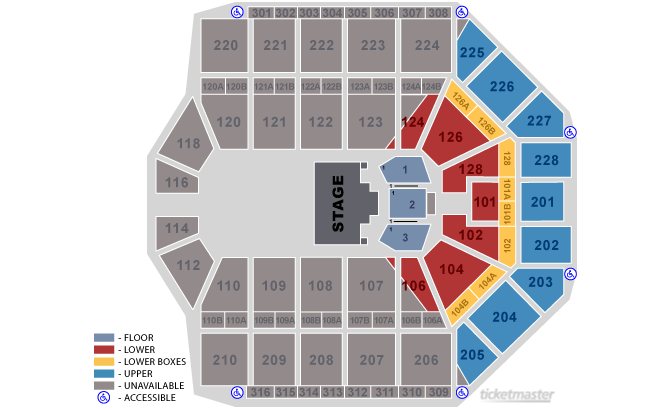 Seating Chart. Official Ticketmaster site