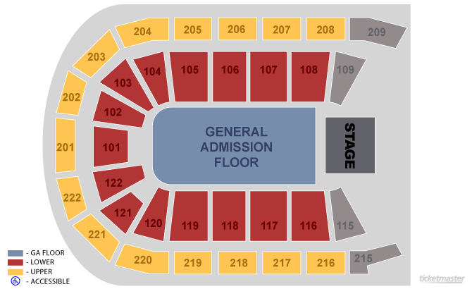 Seating Chart. Official Ticketmaster site