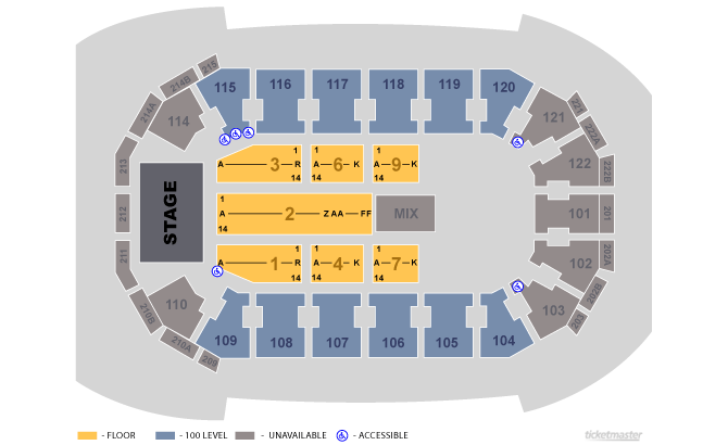 Seating Chart. Official Ticketmaster site
