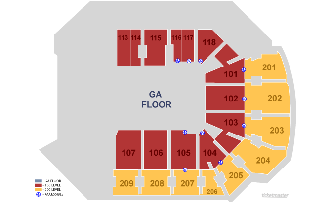 Seating Chart. Official Ticketmaster site