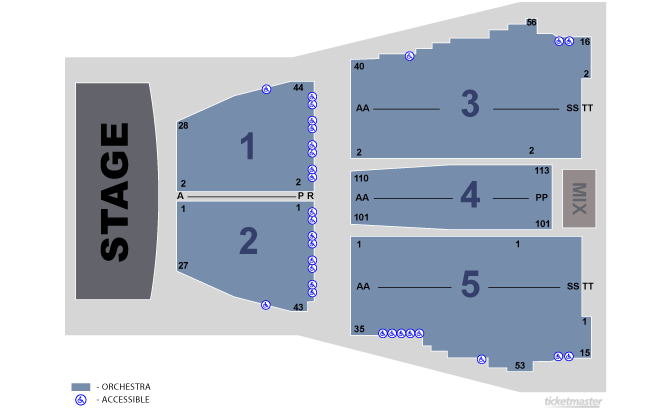 Seating Chart. Official Ticketmaster site