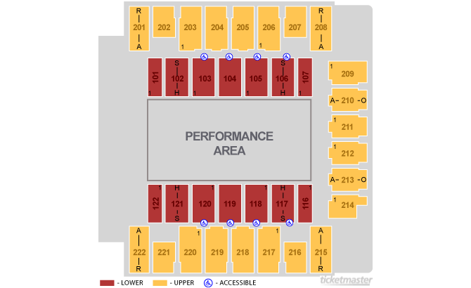 Seating Chart. Official Ticketmaster site