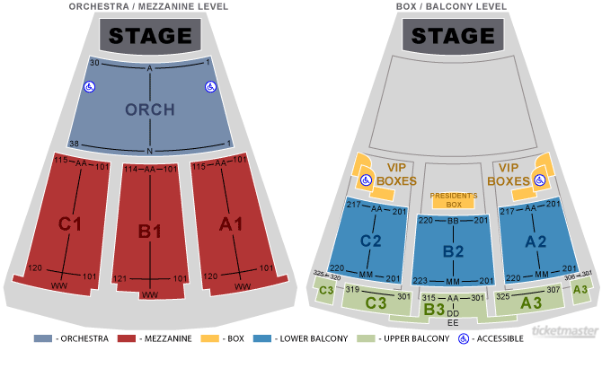 Seating Chart. Official Ticketmaster site