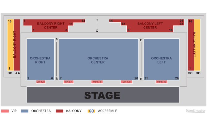 Seating Chart. Official Ticketmaster site