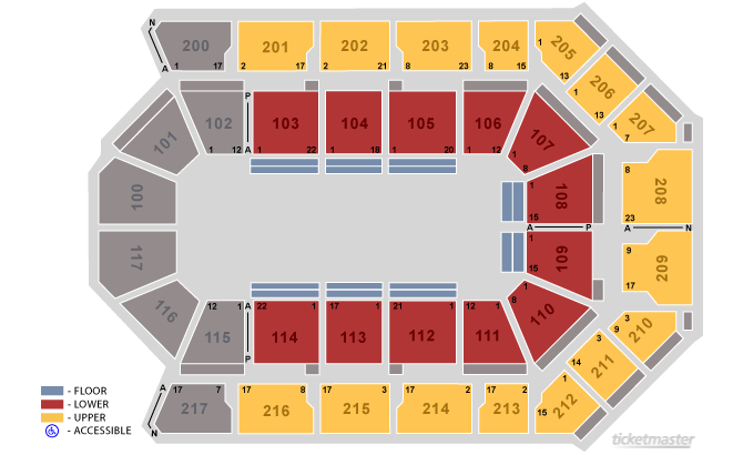 Seating Chart. Official Ticketmaster site