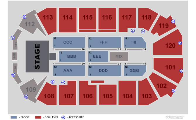 Seating Chart. Official Ticketmaster site