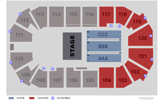 Seating Chart. Official Ticketmaster site