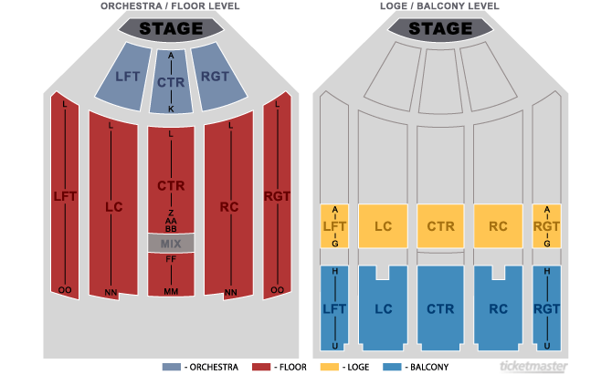 Seating Chart. Official Ticketmaster site