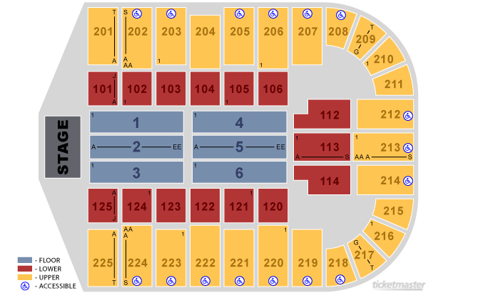 Seating Chart. Official Ticketmaster site