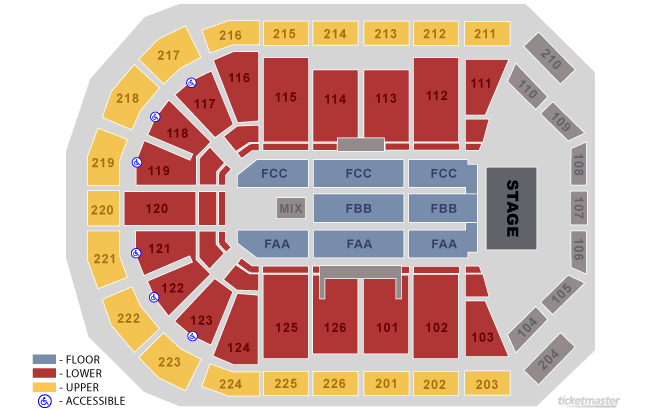 Seating Chart. Official Ticketmaster site