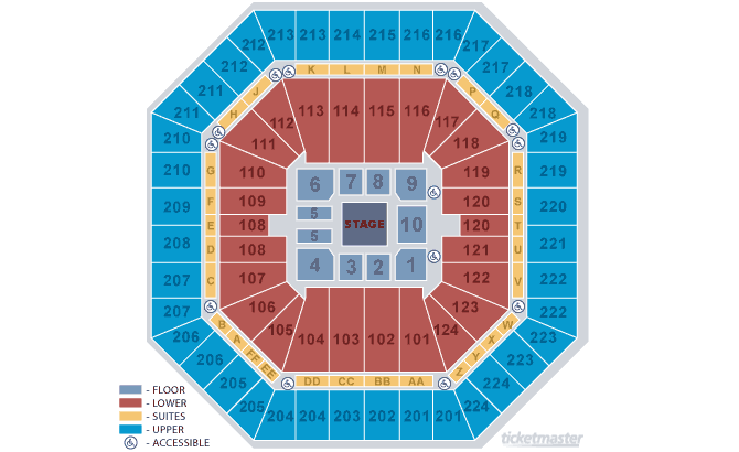 Seating Chart. Official Ticketmaster site