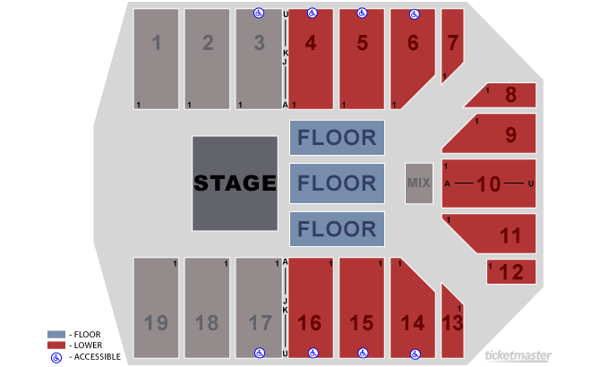 Seating Chart. Official Ticketmaster site