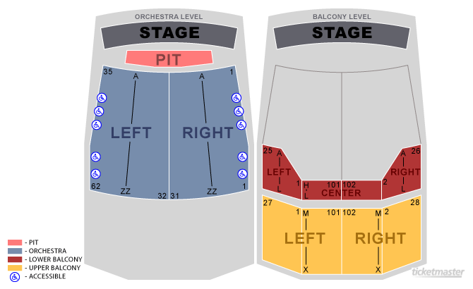 Seating Chart. Official Ticketmaster site