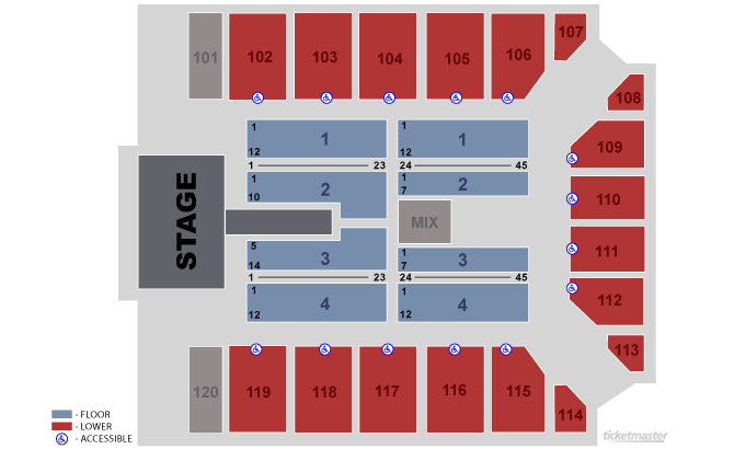 Seating Chart. Official Ticketmaster site