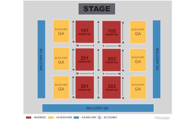 Seating Chart. Official Ticketmaster site