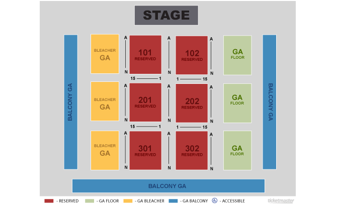 Seating Chart. Official Ticketmaster site