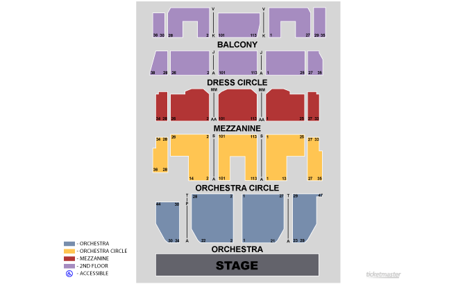Seating Chart. Official Ticketmaster site
