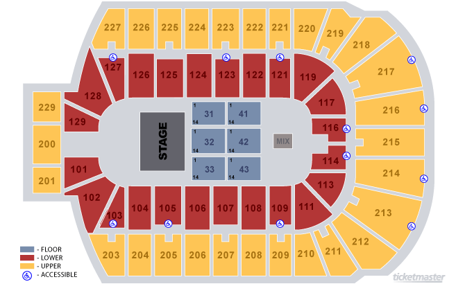Seating Chart. Official Ticketmaster site