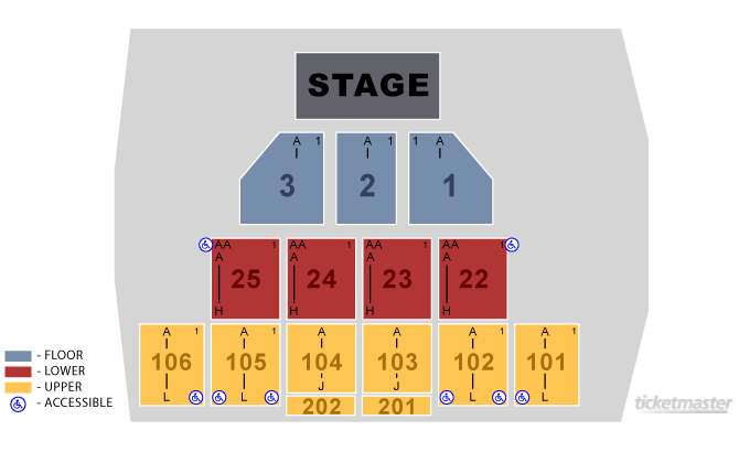 Seating Chart. Official Ticketmaster site