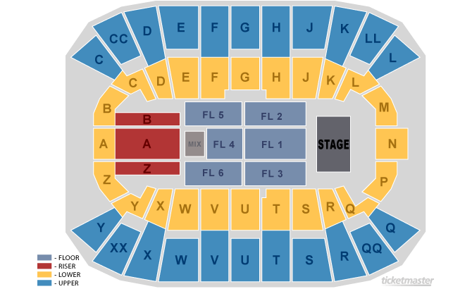 Seating Chart. Official Ticketmaster site